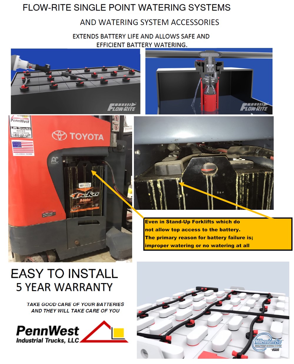 Industrial Battery Watering Methods and Best Practices | PennWest